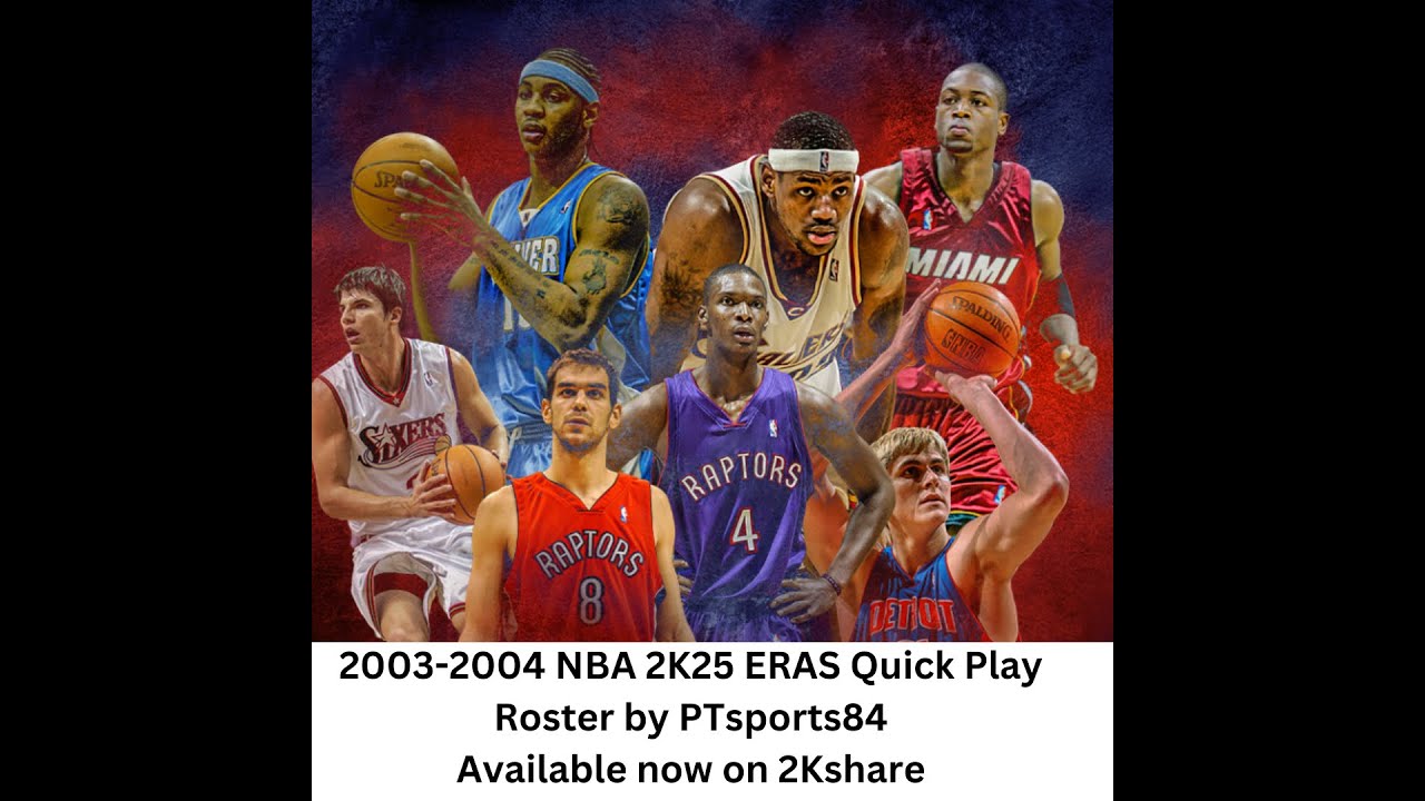 2003-2004 NBA Opening Night Roster for NBA 2K25 - featuring accurate ...