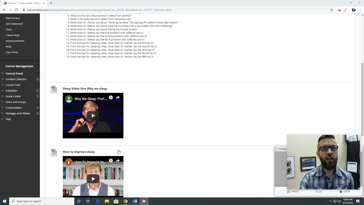 Sleep Module Intro - YouTube