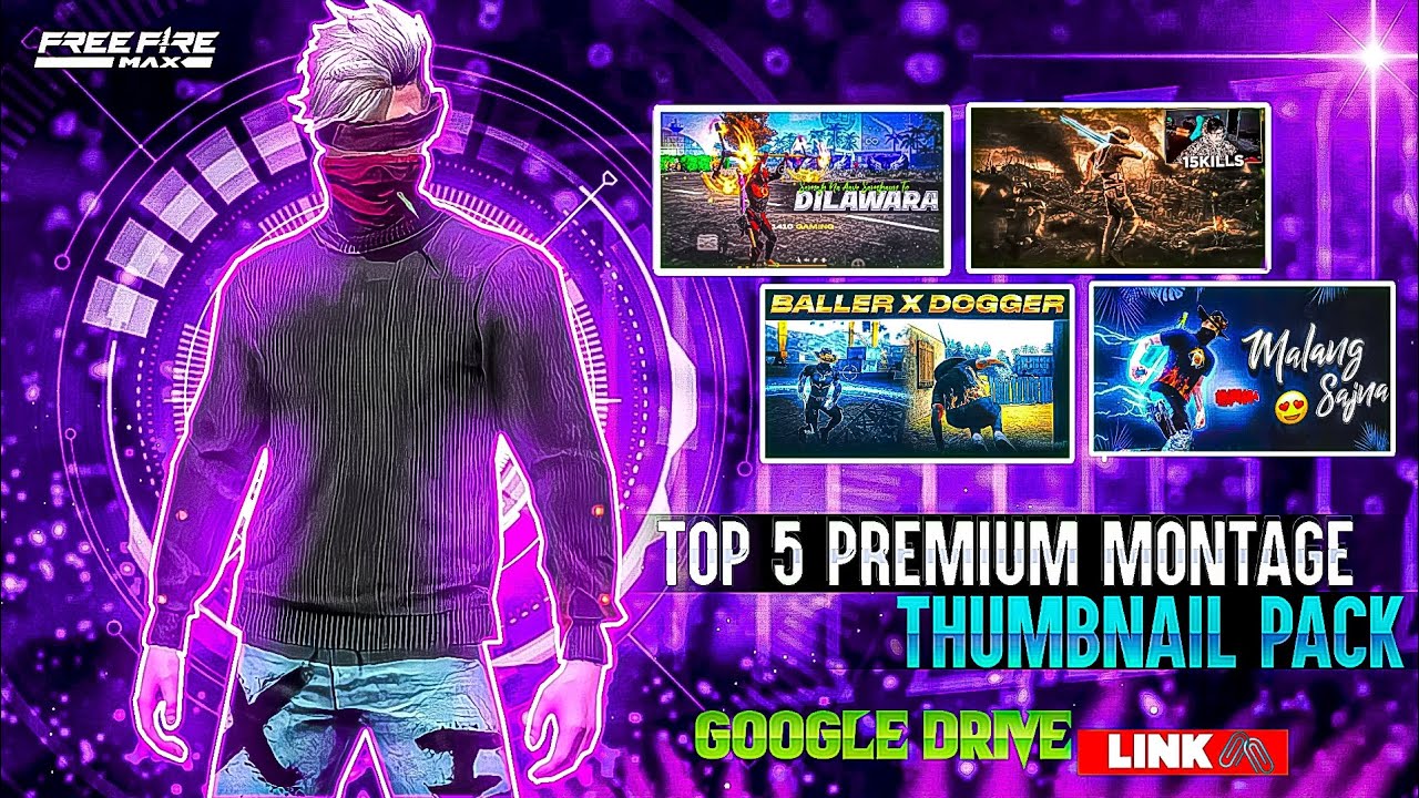Top 5 Premium Montage Thumbnail Pack Free2use ️😍 | Montage Thumbnail ...