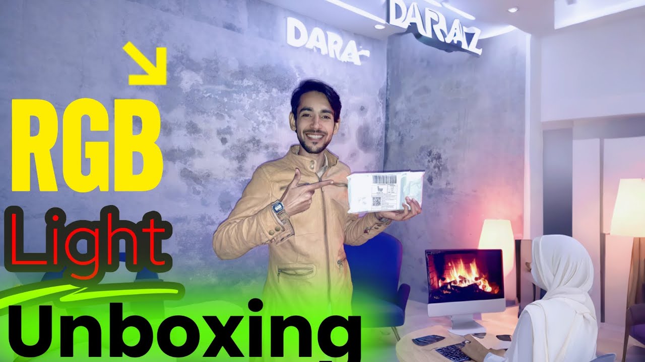 Daraz New RGB light Unboxing 😊 | Haadi Vlog - YouTube