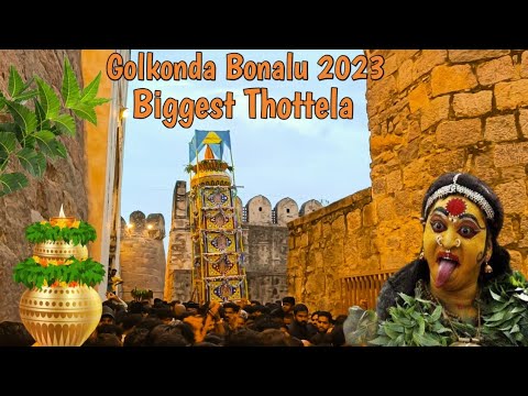 Biggest Thottela Procession | Golkonda Bonalu 2023 | # ...