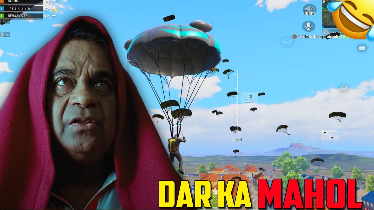 DAR KA MAHOL HAI😂 bgmi funny commentary gameplay jevel #jevel #funny # ...