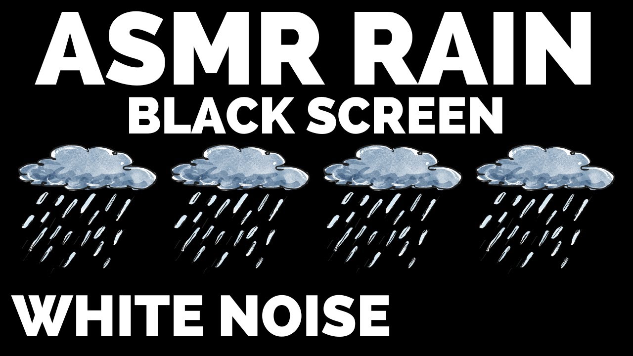 White Noise Rain Sounds For Sleeping Black Screen Youtube
