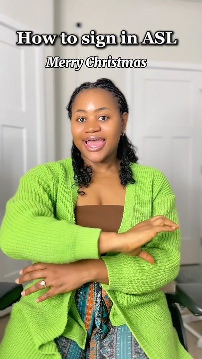 How to sign “Merry Christmas” in #asl - YouTube