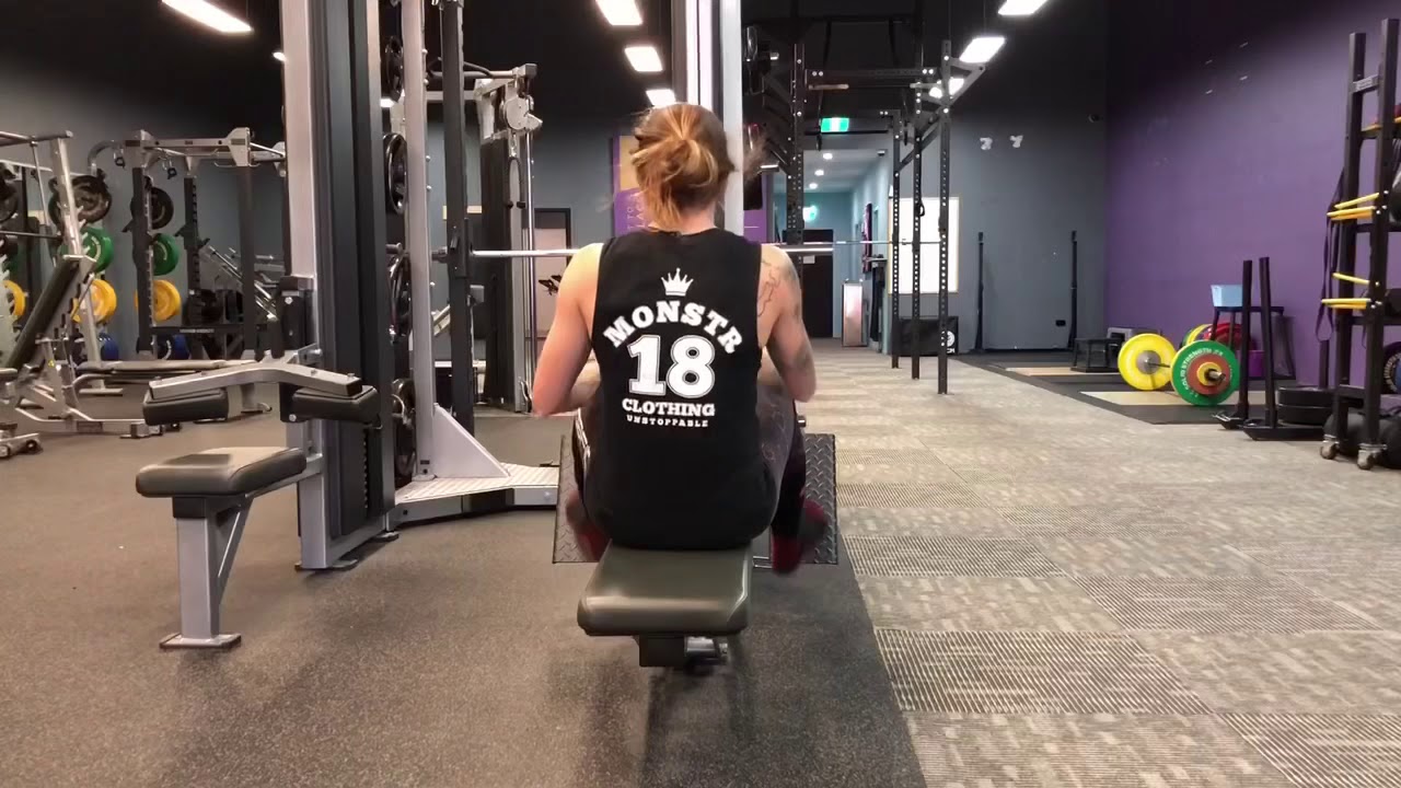 Seated v handle row - YouTube