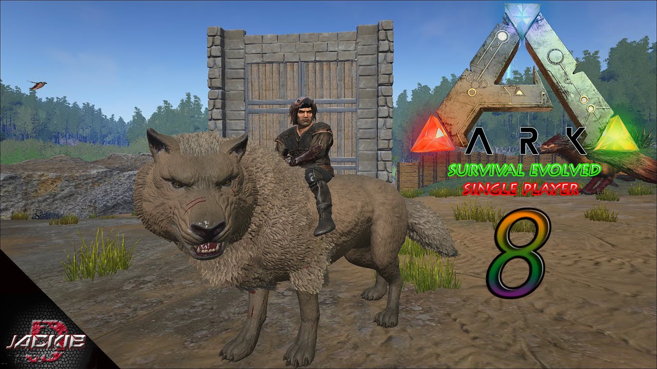 ARK: Survival Evolved - DIRE WOLF!! - Part 8 (SP)(Gameplay) - YouTube