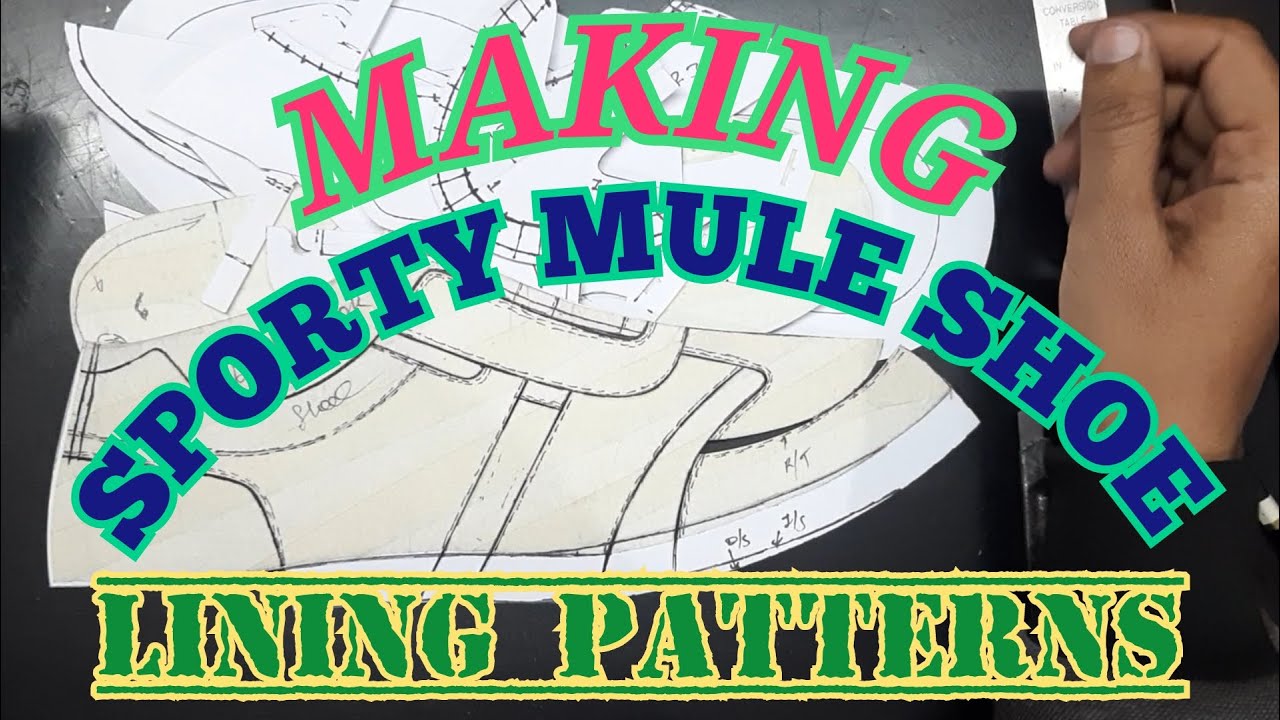 Learn shoe designing chapter - 54 (how to make sporty mule lining ...