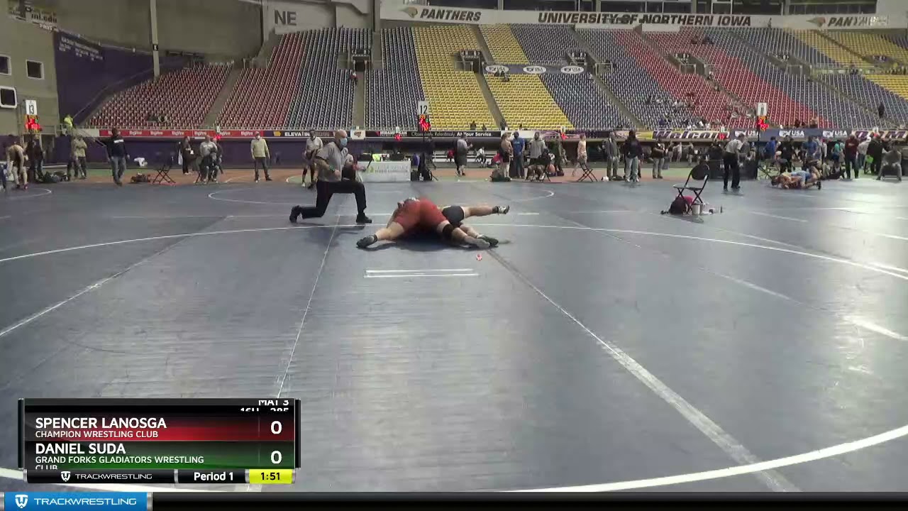 16U 285 Spencer Lanosga Champion Wrestling Club Vs Daniel Suda Grand ...
