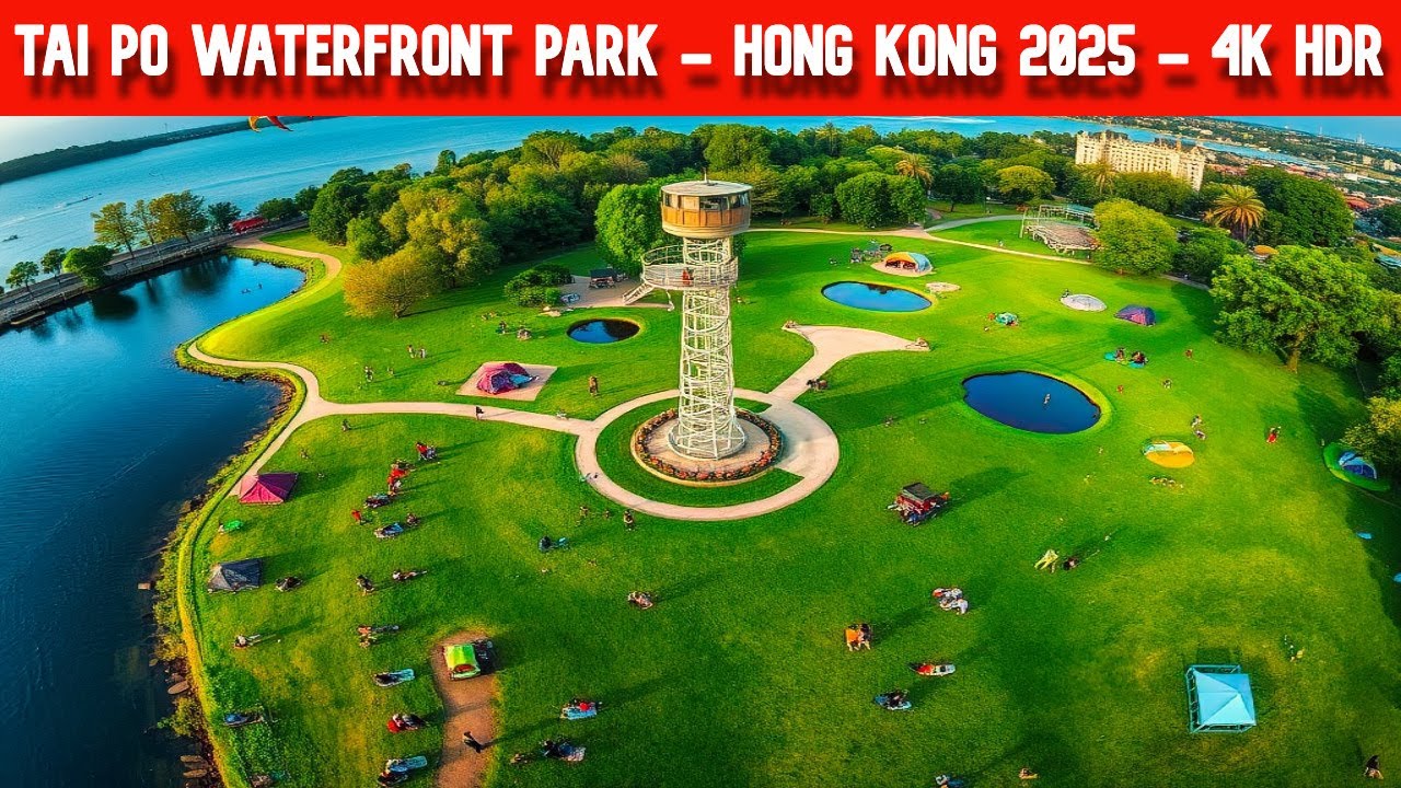 DISCOVER THE BEAUTIFUL TAI PO WATERFRONT PARK - HONG KONG 2025 - 4K HDR ...