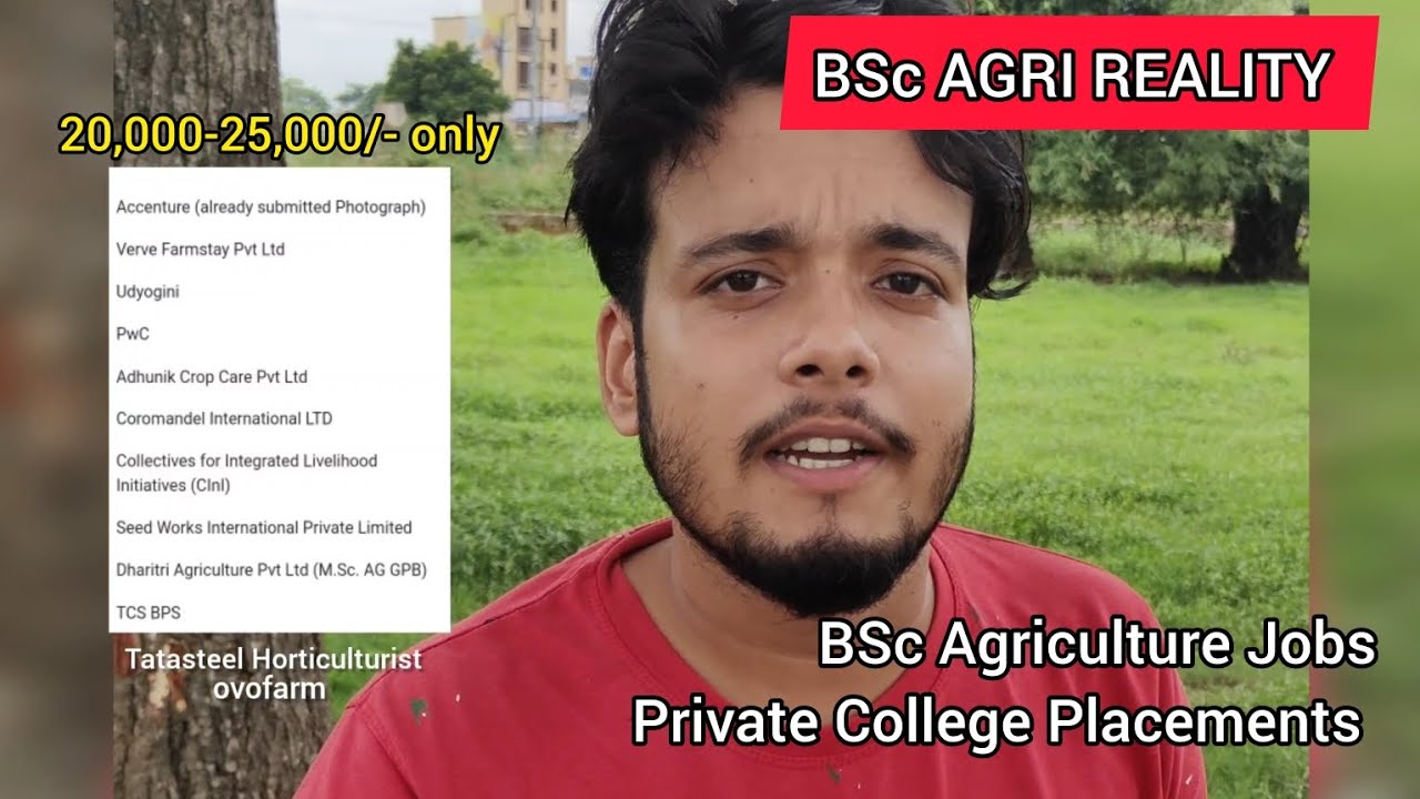 BSc Agriculture Job Reality 🥲 | BSc Agriculture Placement | BSc ...