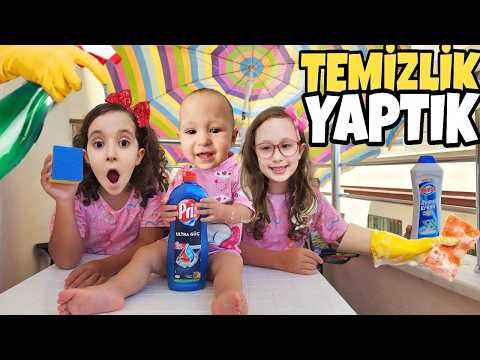 BALKONDA DENİZ YATAGIMIZI YIKADIK !! BAHAR BANU ALYA ASEL MİRA SIRILSIKLAM OLDU !!