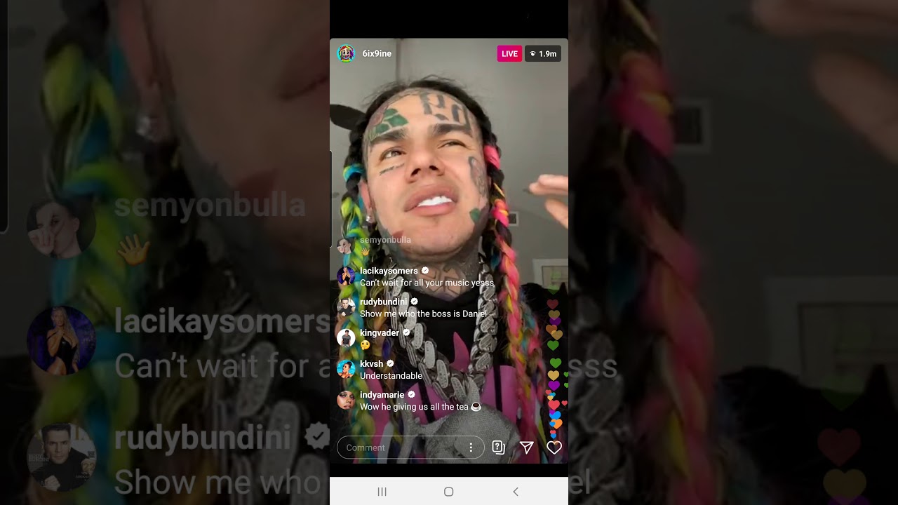Tekashi 69 goes live on Instagram for the 1st time after jail. - YouTube