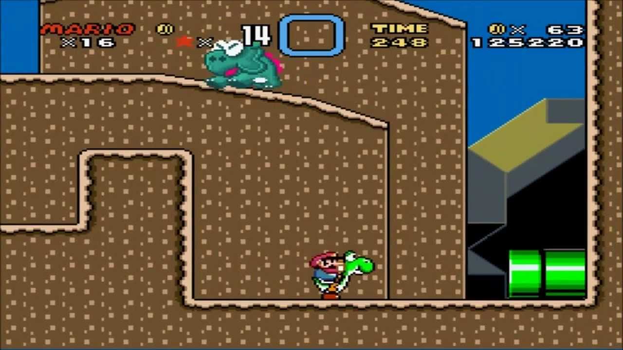 Let's Play Super Mario World PT9: Dino-Rhinos Can't Jump - YouTube