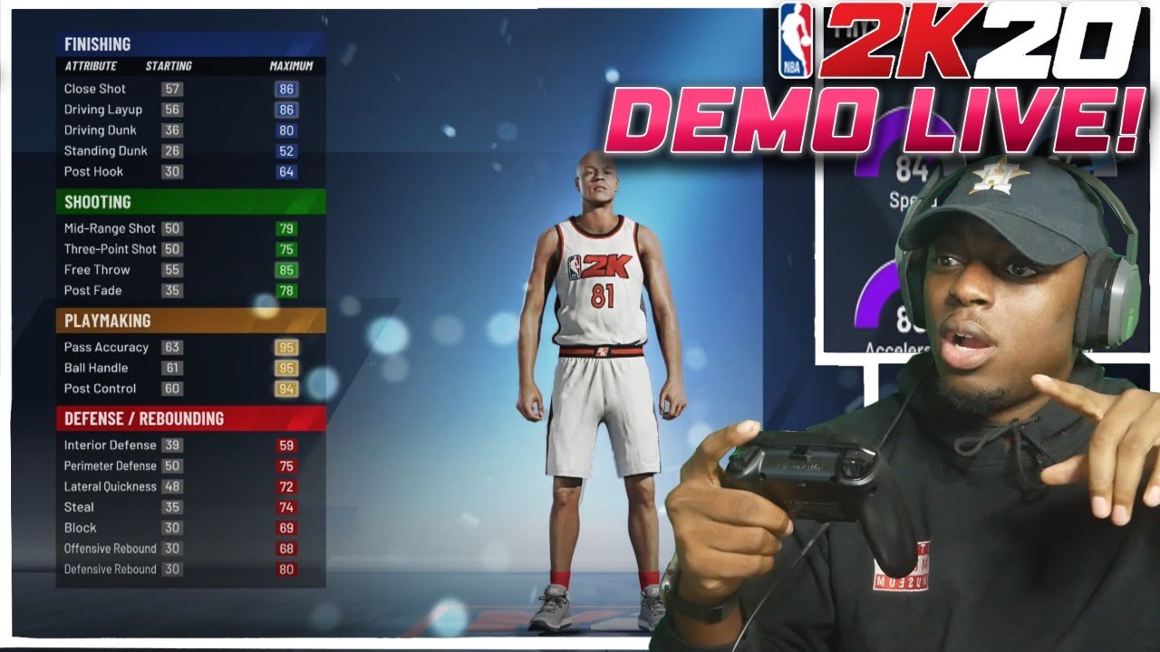 Nba 2k20 Demo LIVE!! Trying NEW MyPlayer Builder and Story LIVE! - YouTube
