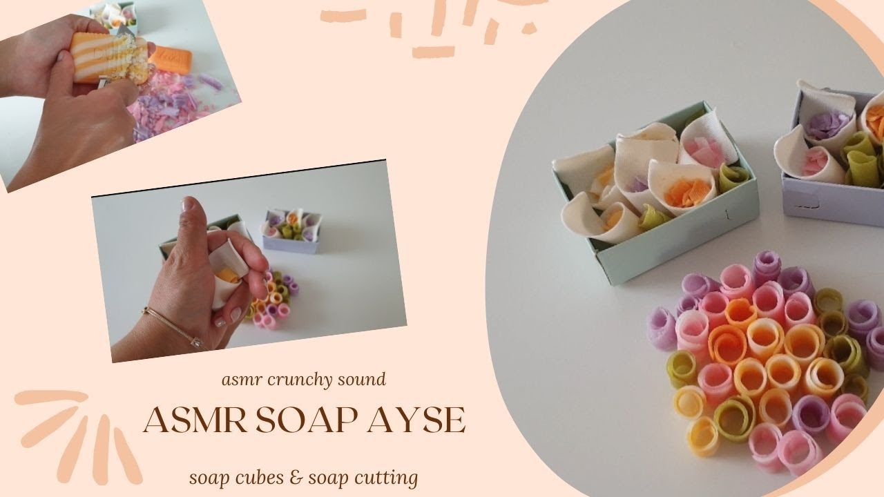 Satisfying Soap Cubes & Soap Curls & Box of Lilium Flowers | ASMR - YouTube