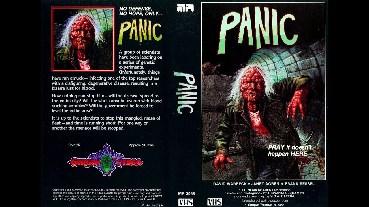 Panic 1982 - Horror movie - Directed by Tonino Ricci - YouTube