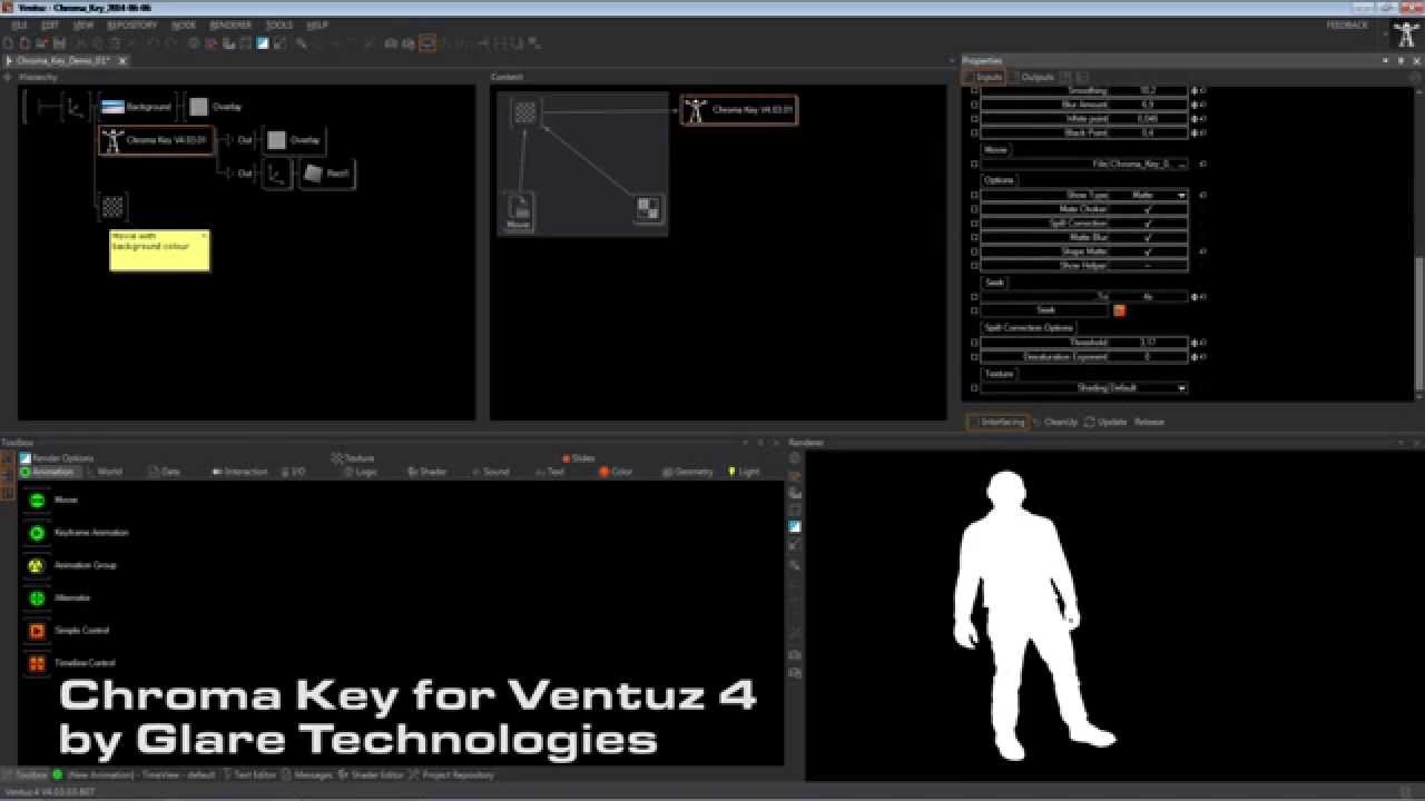 Chroma Key for Ventuz 4 by Glare Technologies - YouTube