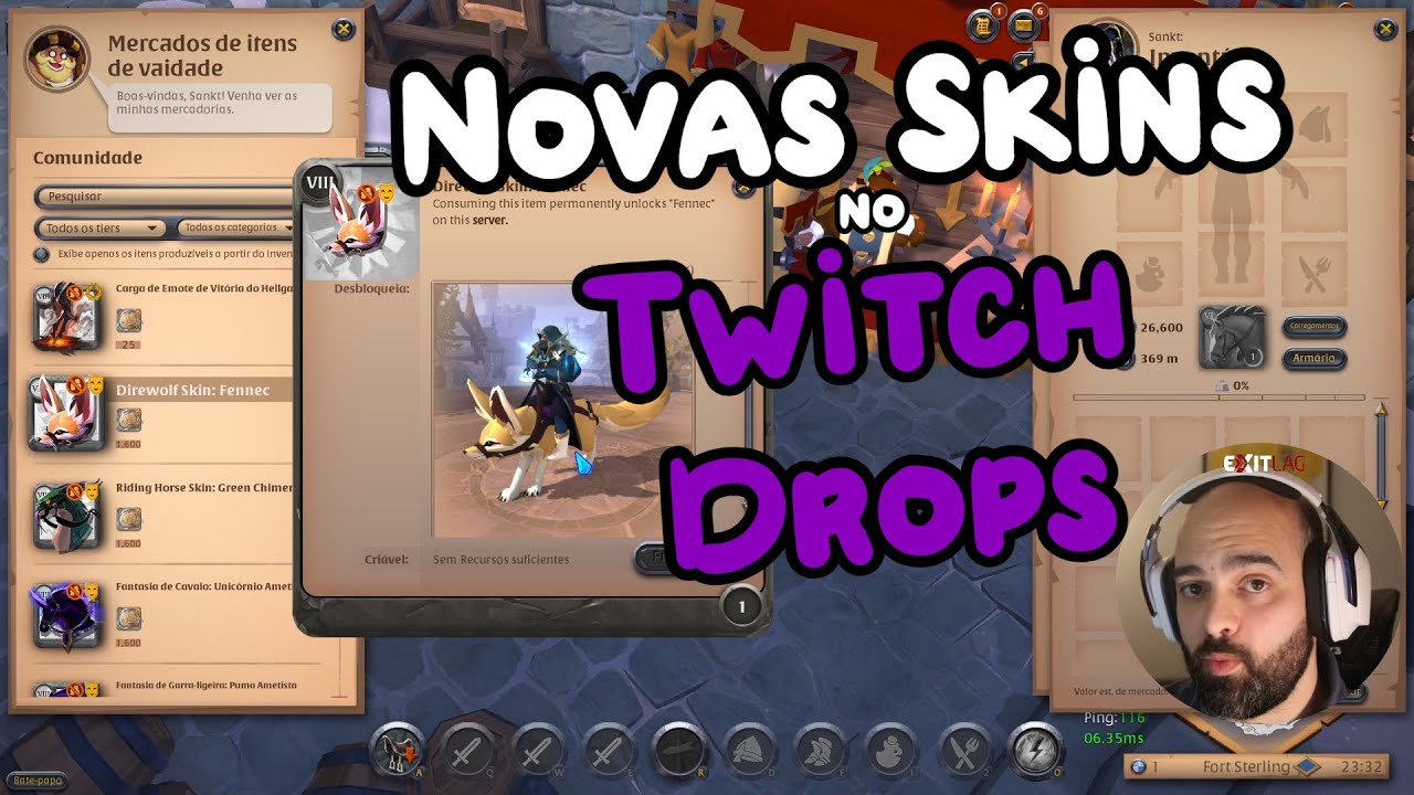 VAZOU! NOVAS SKINS para RESGATE GRÁTIS no ALBION ONLINE - YouTube