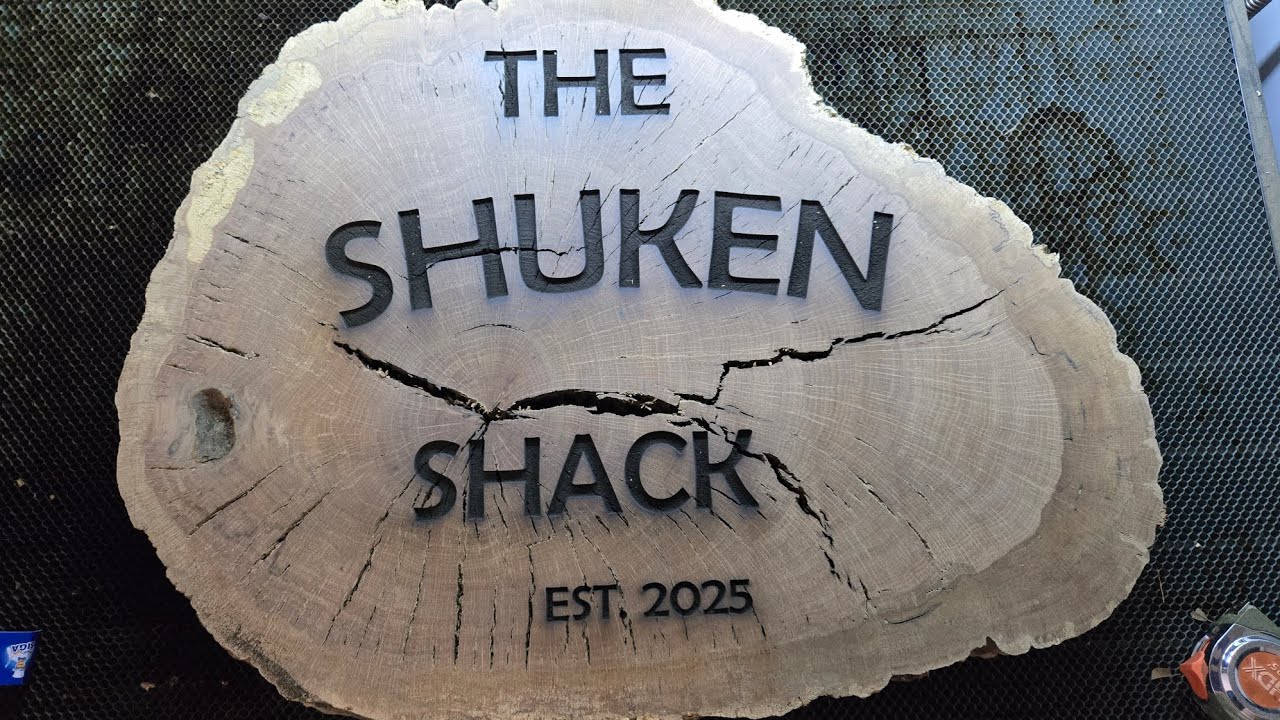 Texas Live Oak - Lightburn Laser Etch Overlay Technique - YouTube