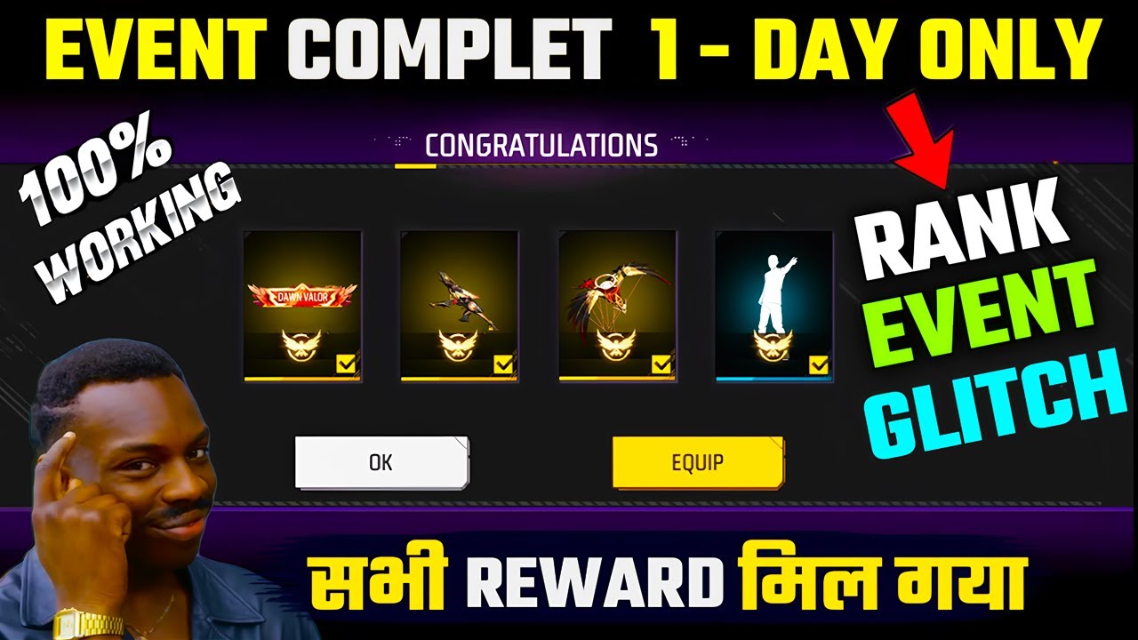 RANK EVENT COMPLET TRICK || FREE FIRE RANK EVENT DETAILS || YUG GAMING FF - YouTube