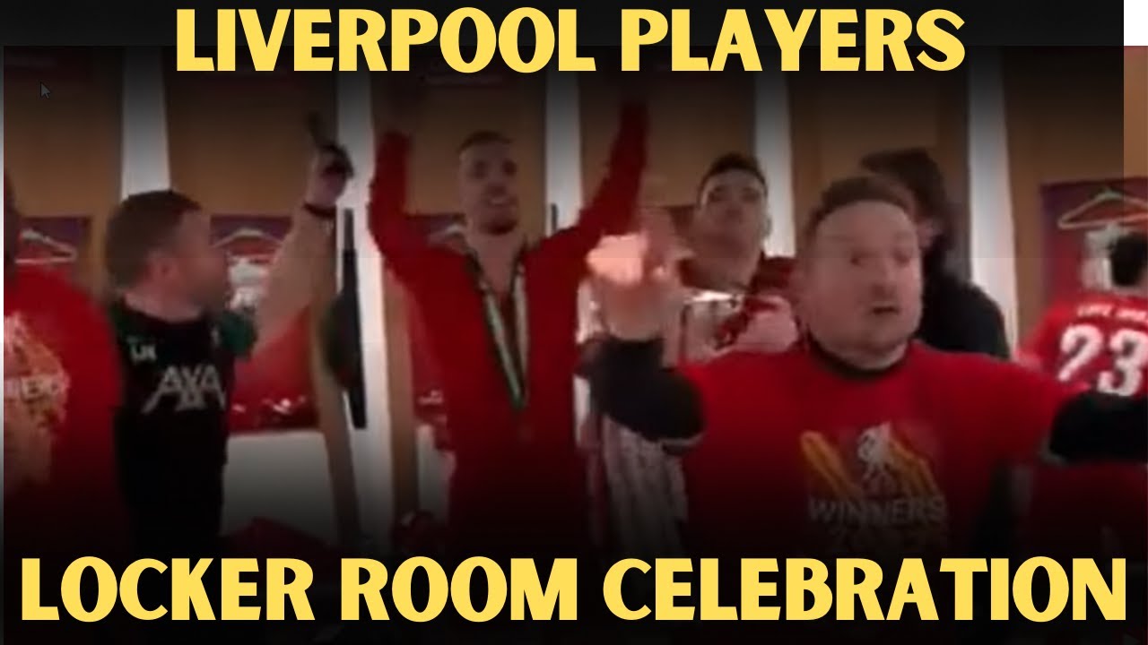 Liverpool players Carabao Cup Winning Celebrations | Locker Room ...