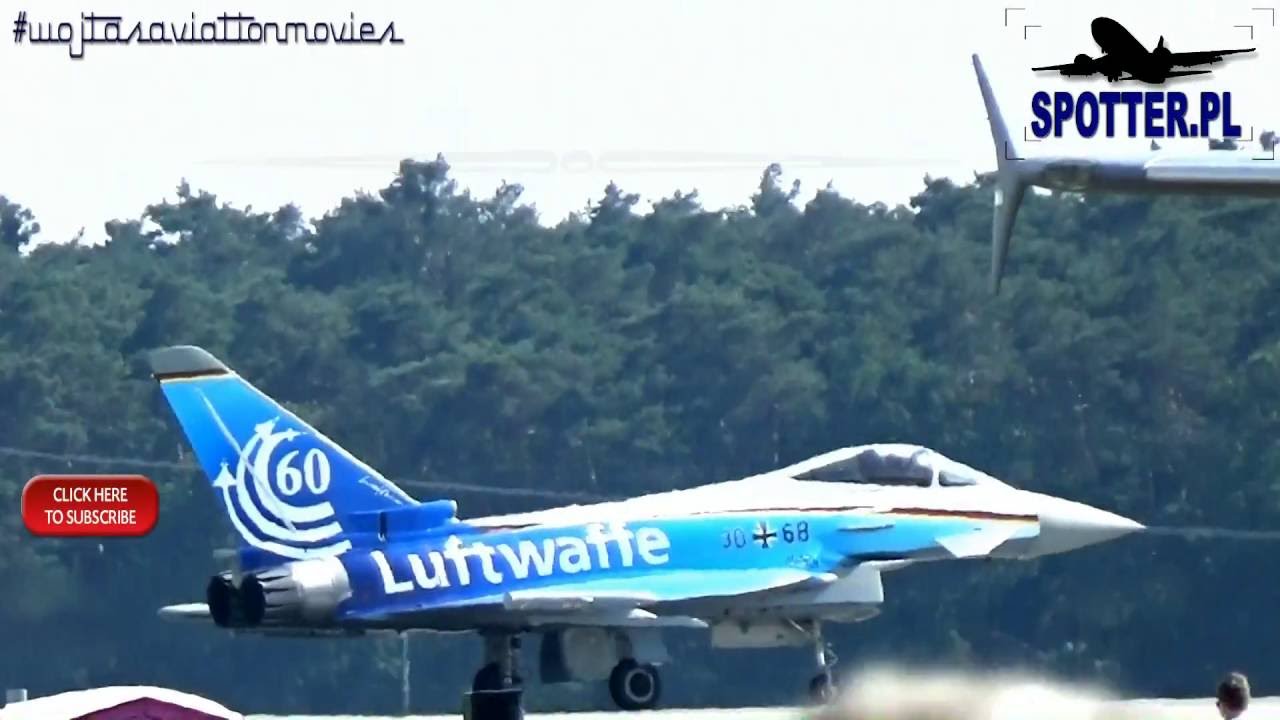 Blue Eurofighter "60 jahre luftwaffe livery" - YouTube