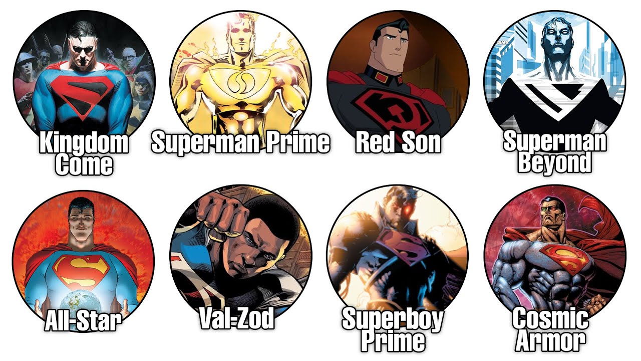 The Most Powerful Superman Versions Ever Ranked - YouTube