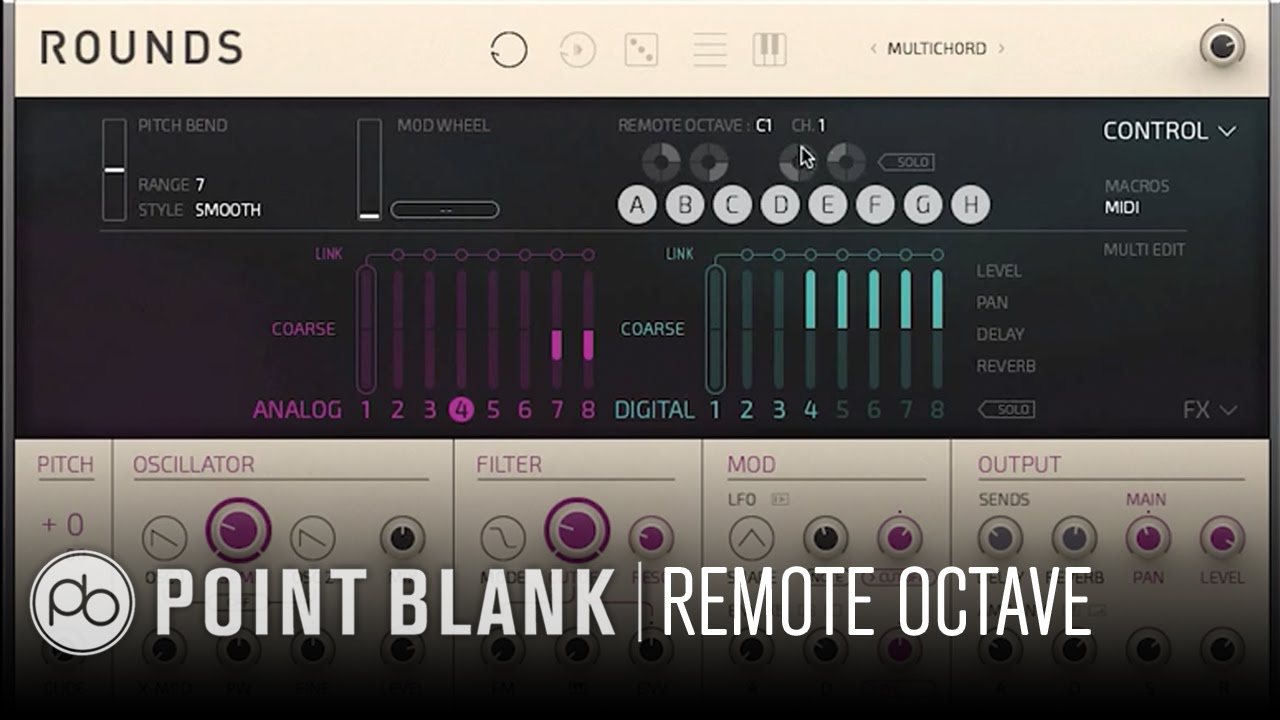 Native Instruments Rounds Part Five: Remote Octave & Multi Edit - YouTube