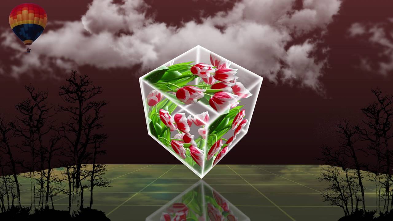 3D Translucent Cube Effect + Reflection - created w/ after effects ...