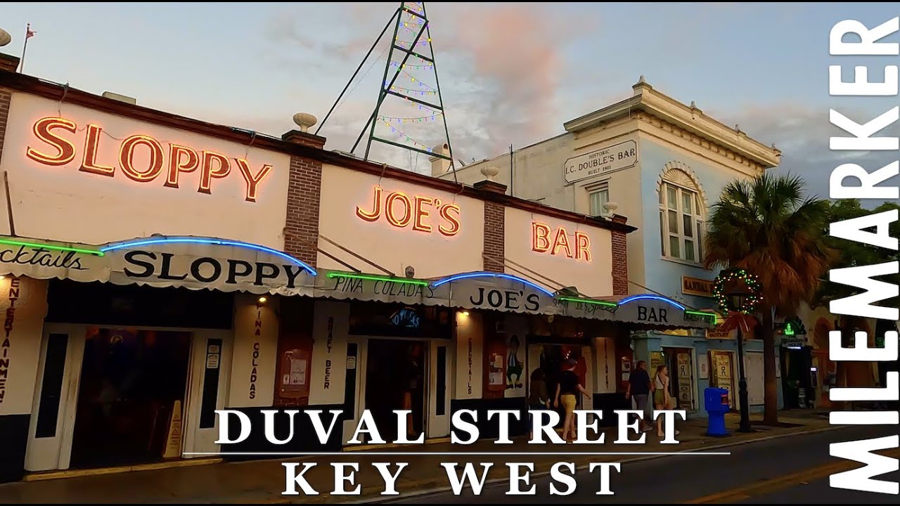 Sunset on Duval Street - Key West, Florida - 4K Relaxing Tropical ...