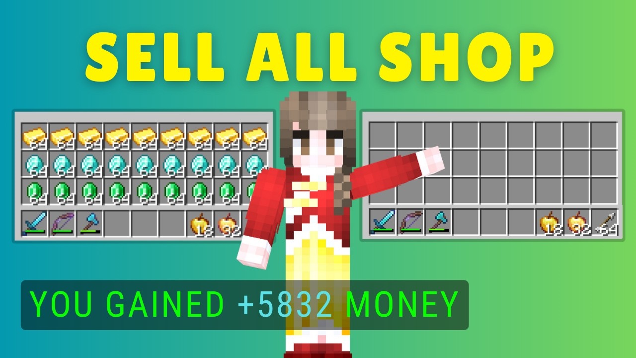 How to Sell All in Minecraft Bedrock! - YouTube