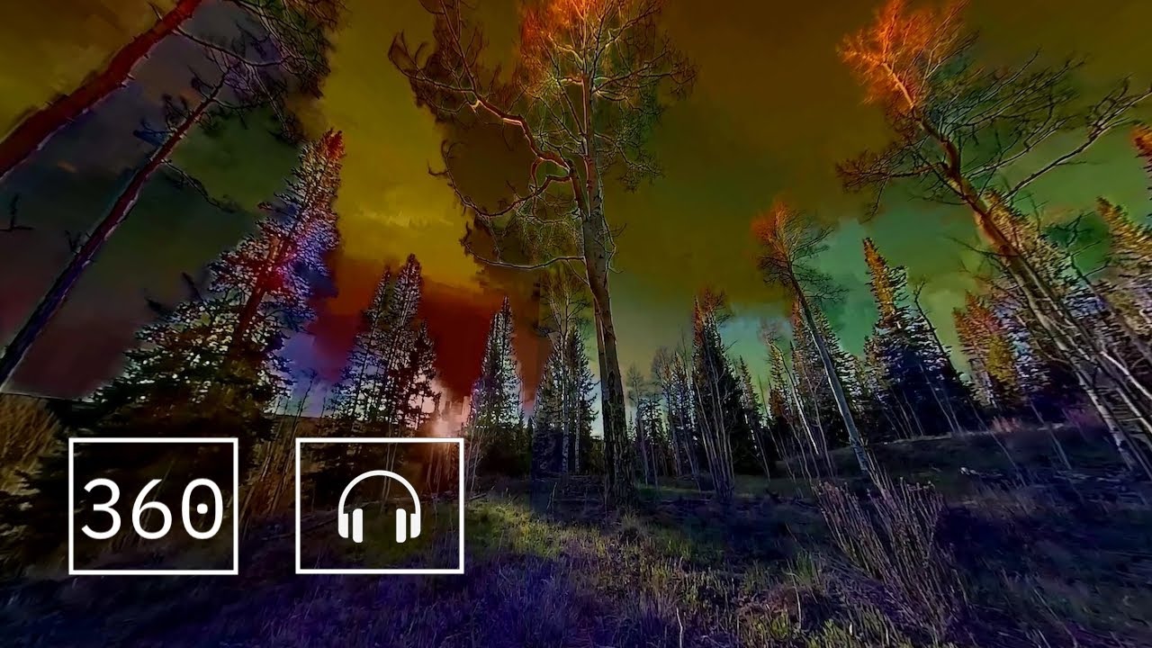 360 Datamoshed Moonrise Timelapse with Relaxing Ambisonic Soundtrack ...