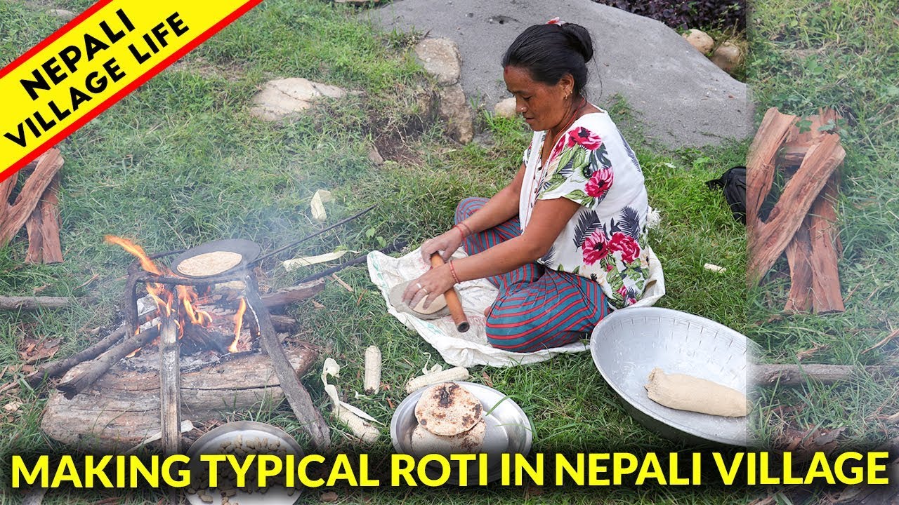 Nepali Village Kitchen | How to Making Nepal Roti | IamSuman - YouTube