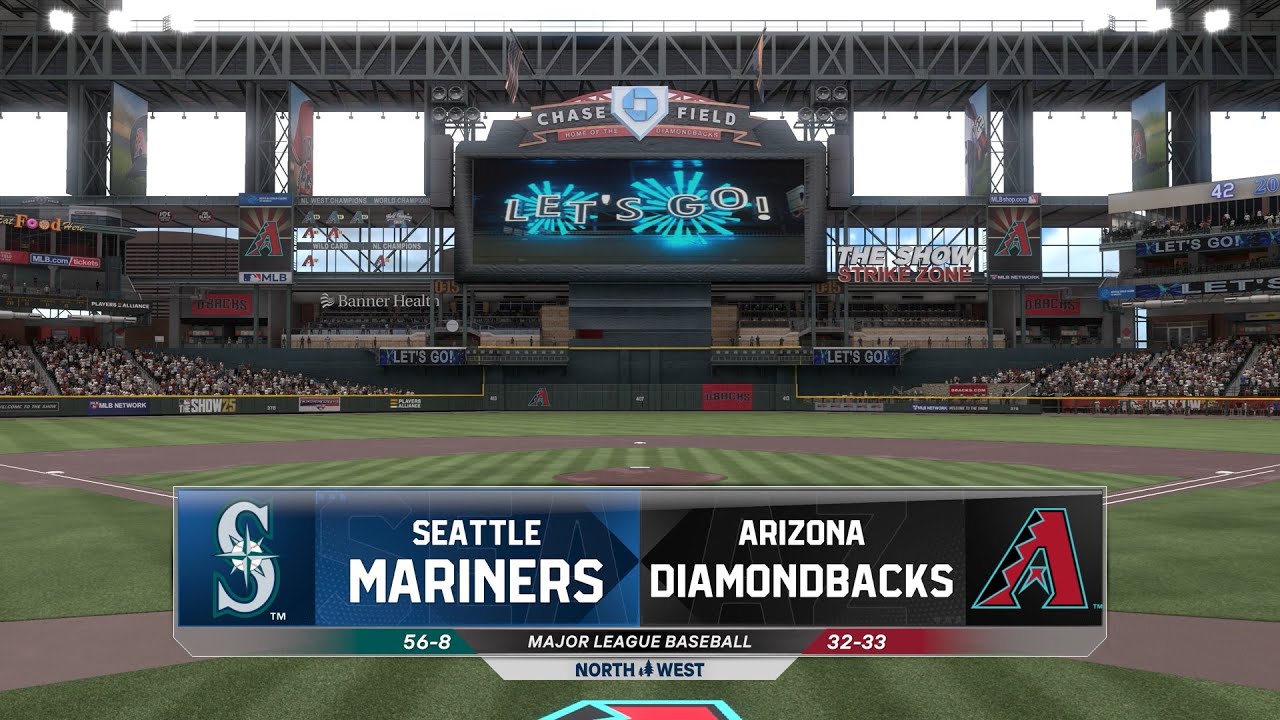 Seattle Mariners (56-8) @ Arizona Diamondbacks {32-33) | Regular Season ...