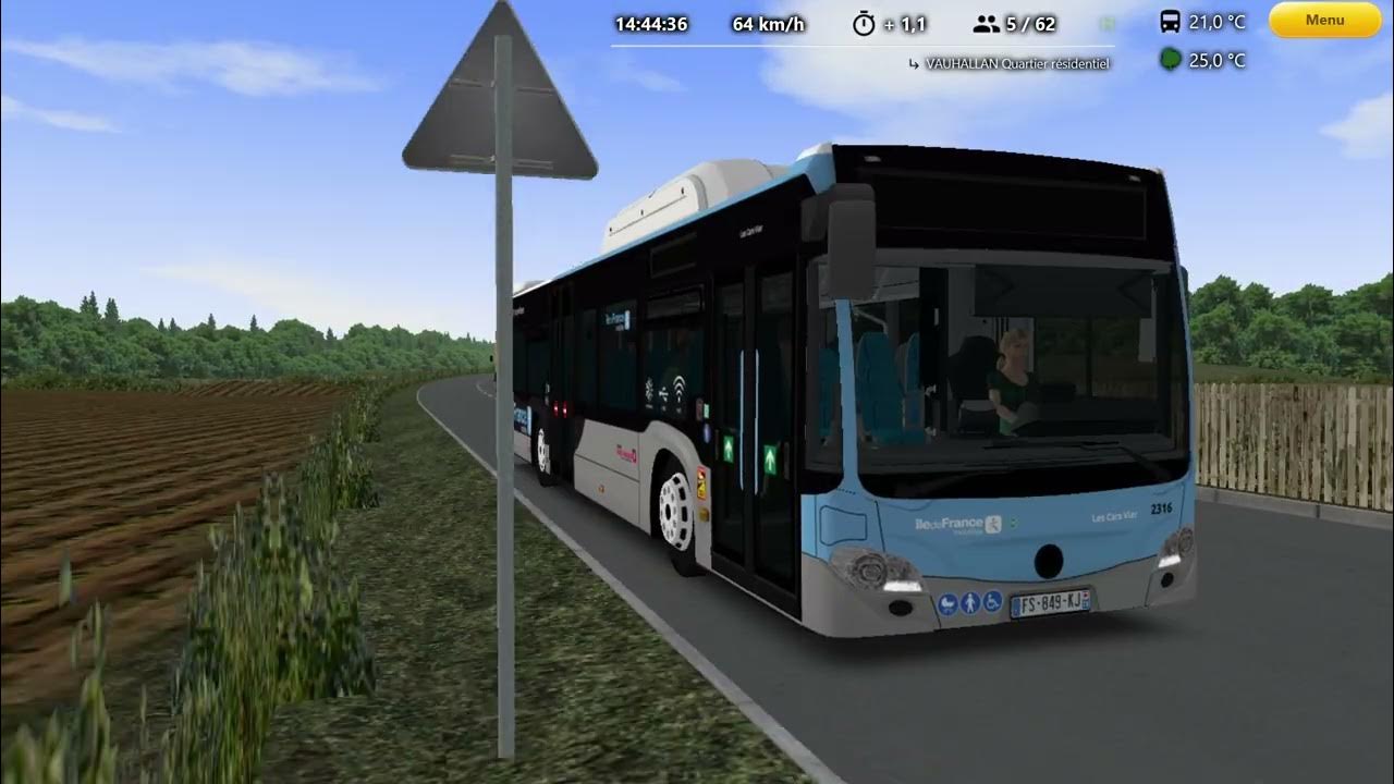 OMSI 2 - MERCEDES CITARO C2 NGT ZF €6 / - LIGNE 11 DIRECTION QUARTIER RESIDENTIEL - YouTube