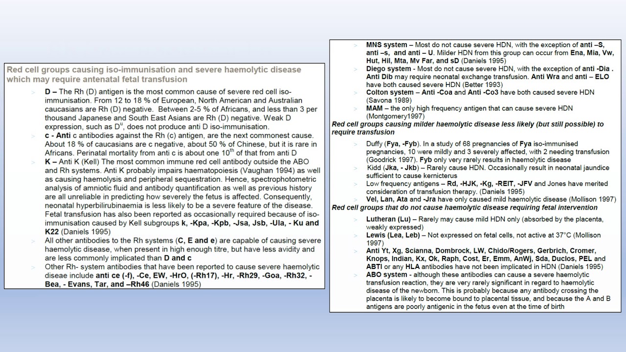 Red Cell Alloimmunisation - YouTube