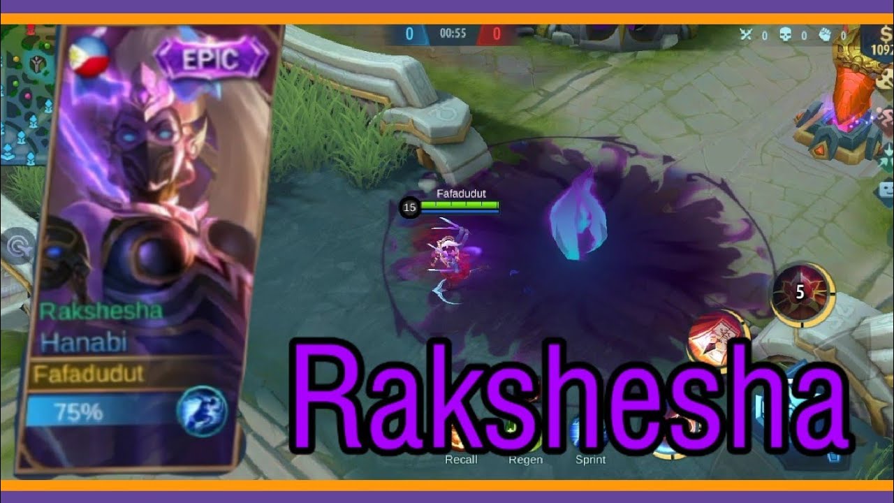 Hanabi New Epic Skin - Rakshesha (January Lucky Box) - YouTube