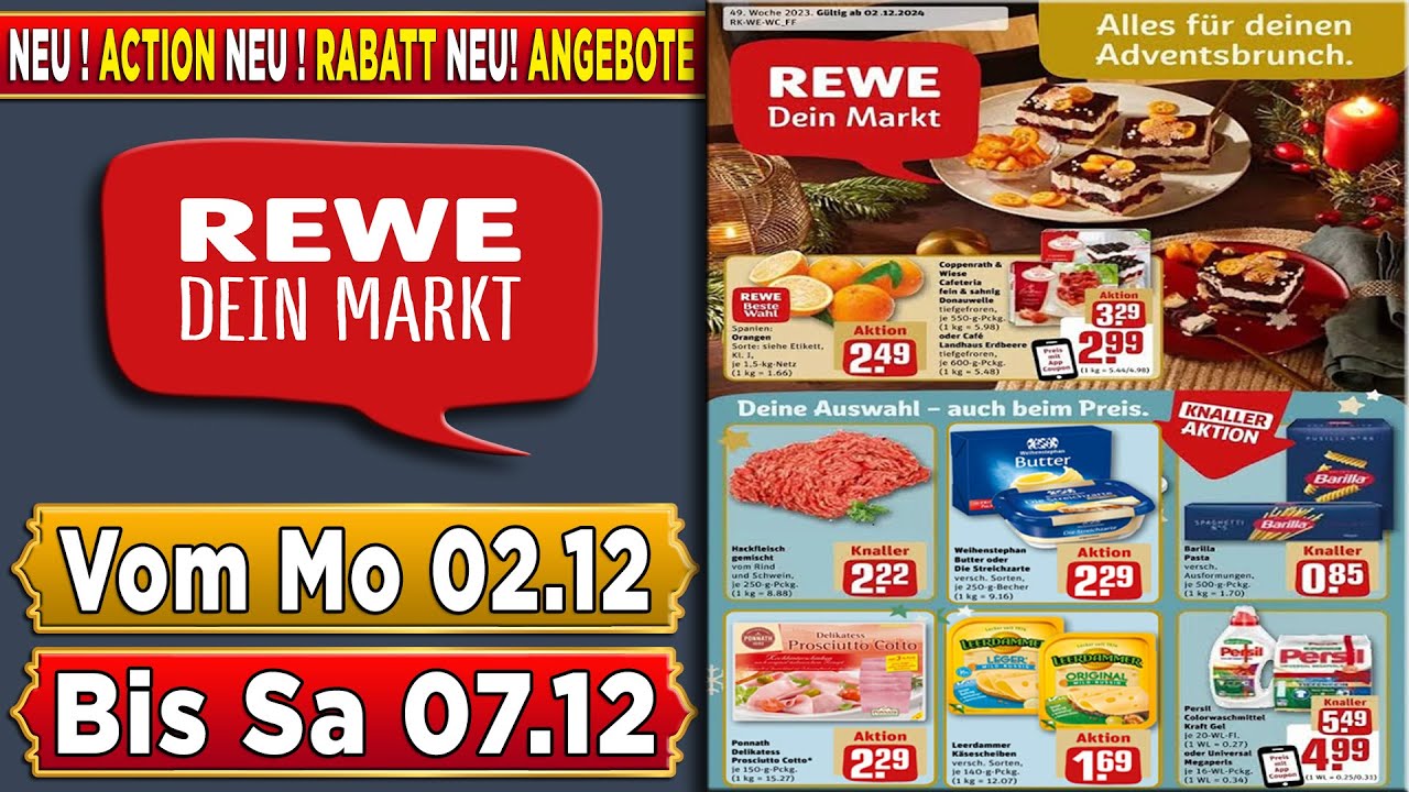 REWE Werbung Prospekt | Gültig von 02.12.2024 - YouTube