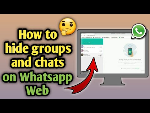 How To Hide Group and Chats in WhatsApp Web 2020 - YouTube