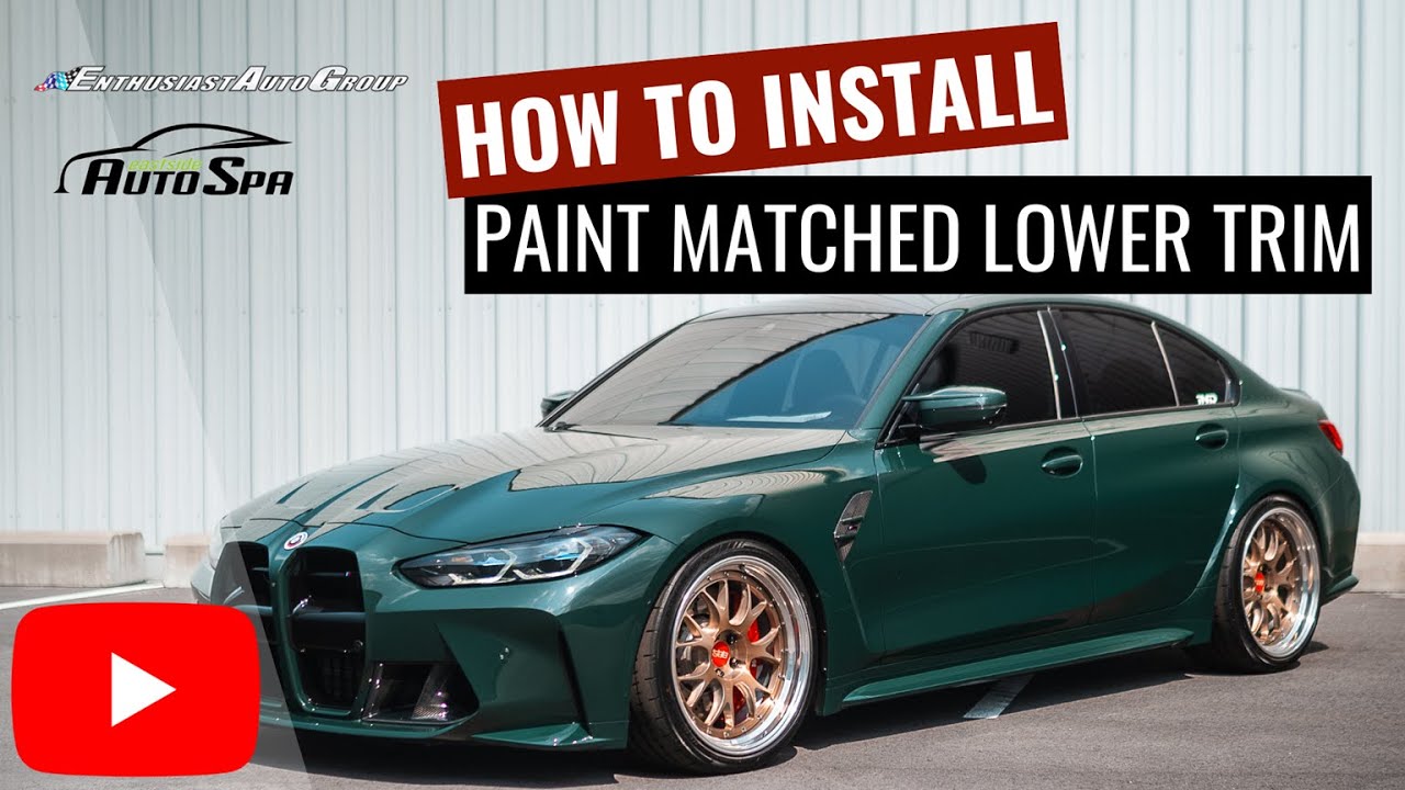 How to Install Paint Matched Lower Trim | BMW G80 M3 - YouTube