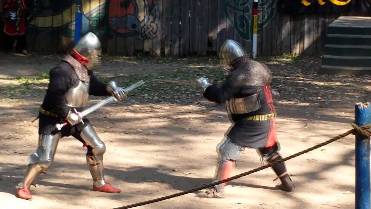 Harnischfechten free play with longsword - YouTube