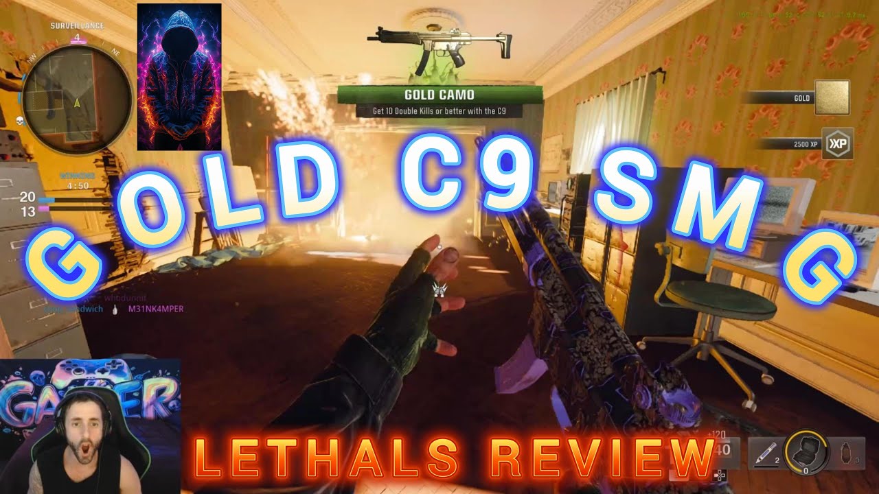 Gold camo for the C9 Submachine gun acquired - YouTube