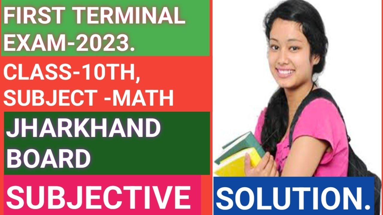 jac board , class-10 th ,first terminal examinations2023, Answer key ...