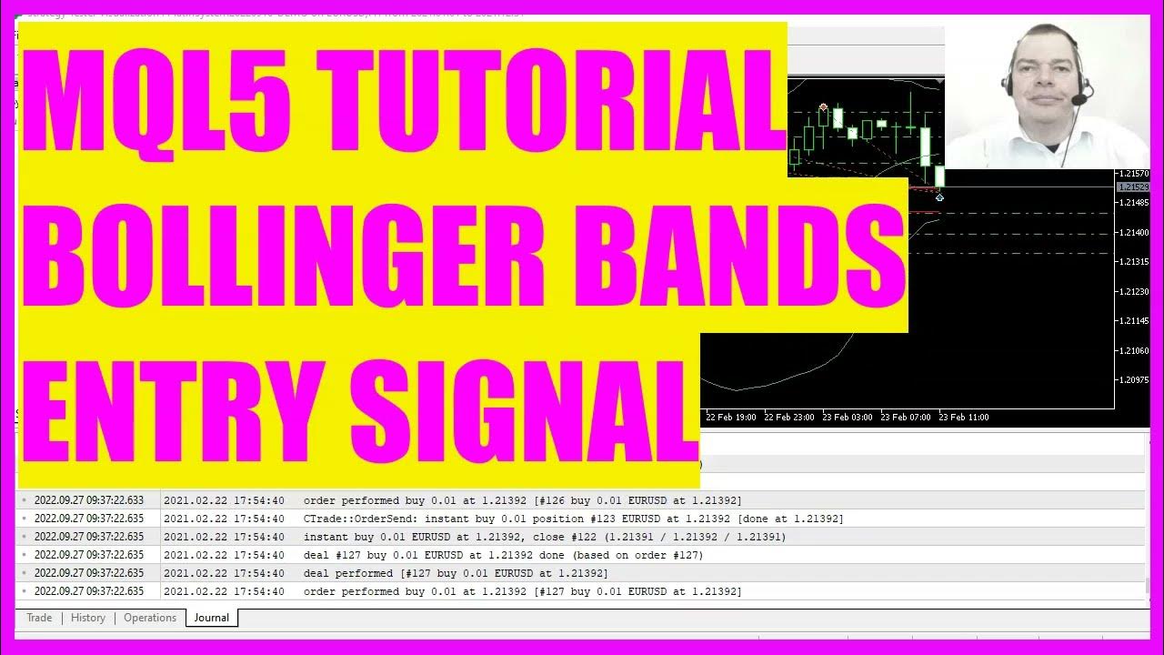 MQL5 TUTORIAL - PLATIN SYSTEM - BOLLINGER BANDS ENTRY SIGNAL - YouTube
