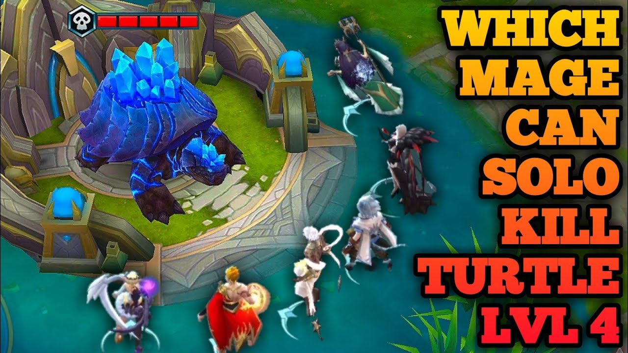 WHICH MAGE CAN SOLO KILL TURTLE AT LEVEL 4 | PART 2 | MOBILE LEGENDS ...