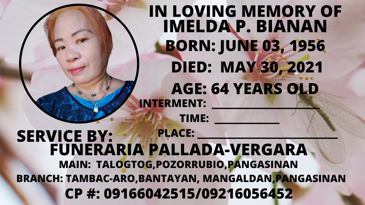 IMELDA P. BIANAN | MANGALDAN, PANGASINAN - YouTube