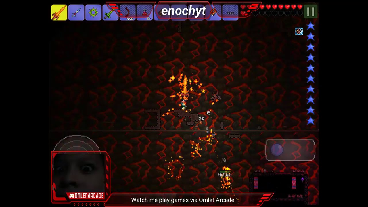 Watch me play Terraria via Omlet Arcade beating wall of flesh - YouTube