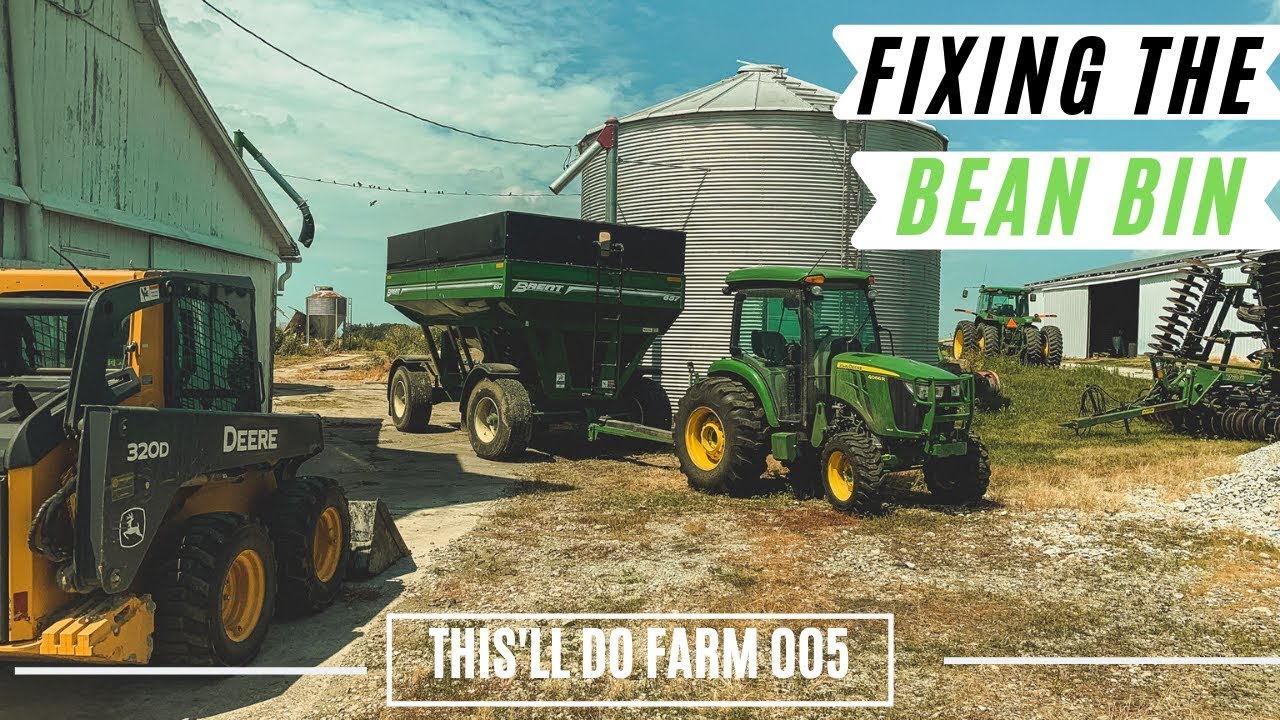 Fixing The Grain Bin...Beans Are Ruined! - YouTube