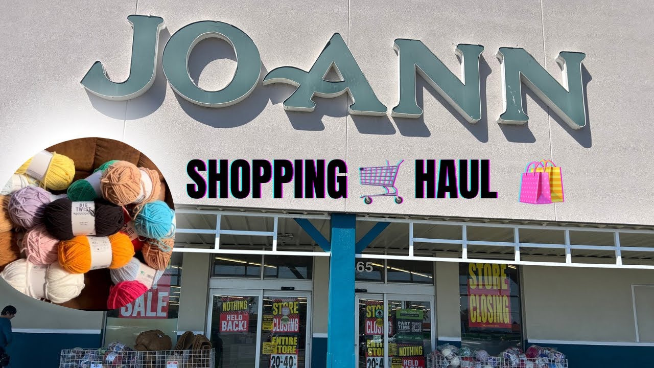 Joann Fabrics Store Closing Haul | Huge Discounts on Yarn, Fabric ...