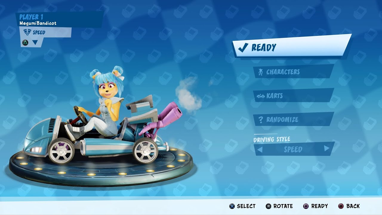 Megumi Bandicoot waving animation. (Crash Nitro Fueled) - YouTube